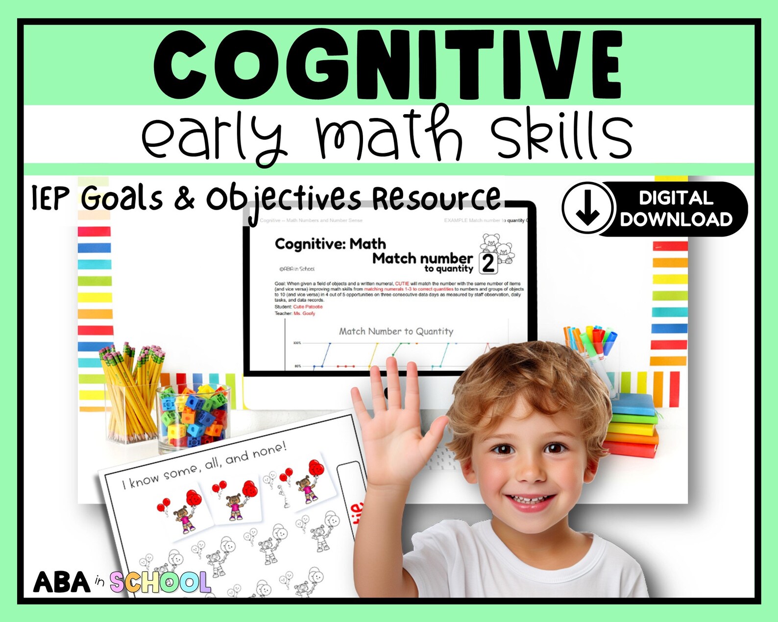 Simple Math IEP Goals and Objectives Tracking for Special Education ...