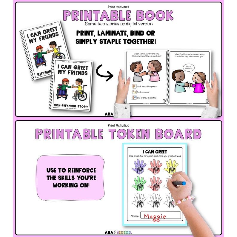 Greetings Social Story for Preschool | Making Friends Social Skills ...