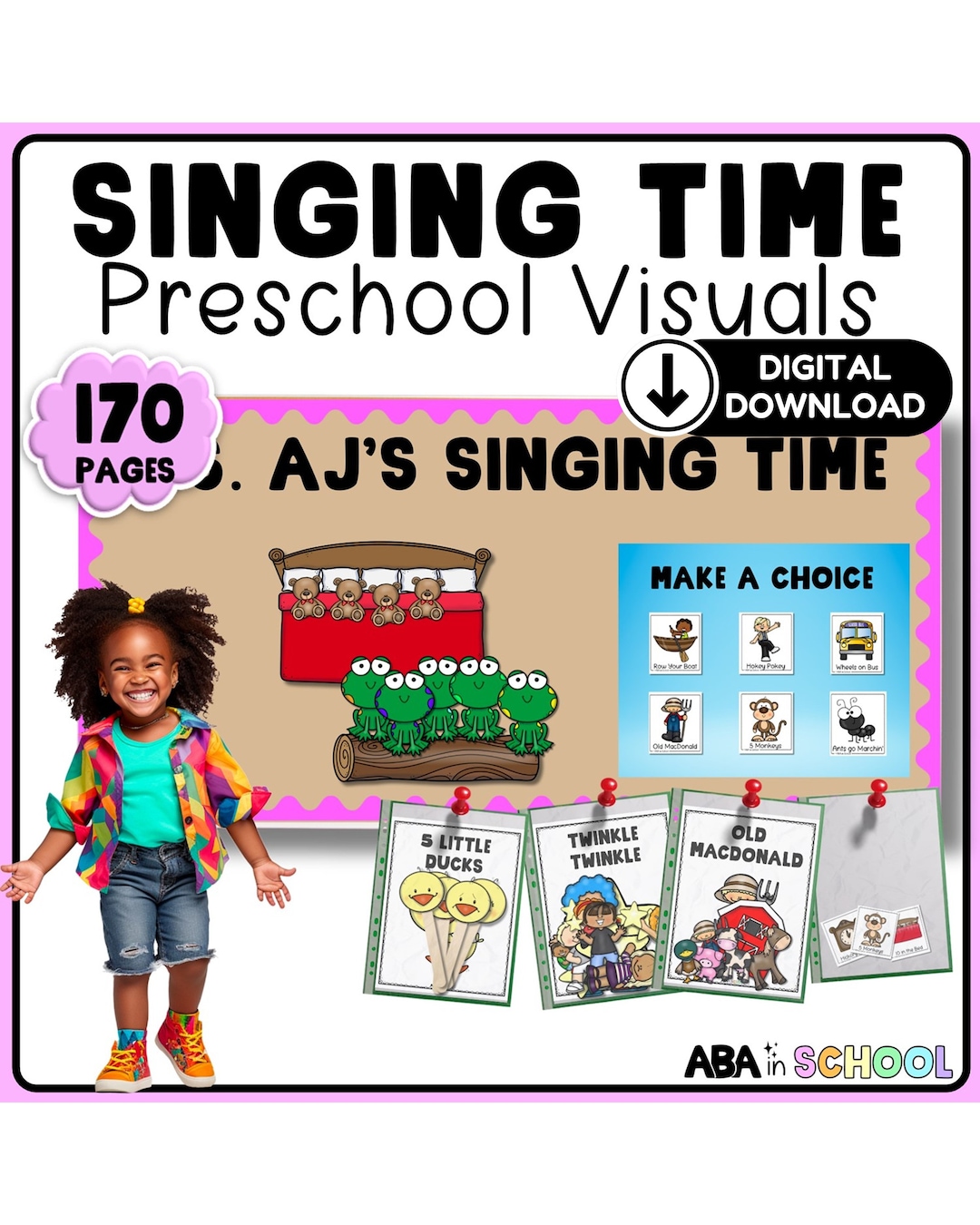 Preschool Circle Time Song Choice Board: Visuals & Lyrics (PDF) - Etsy