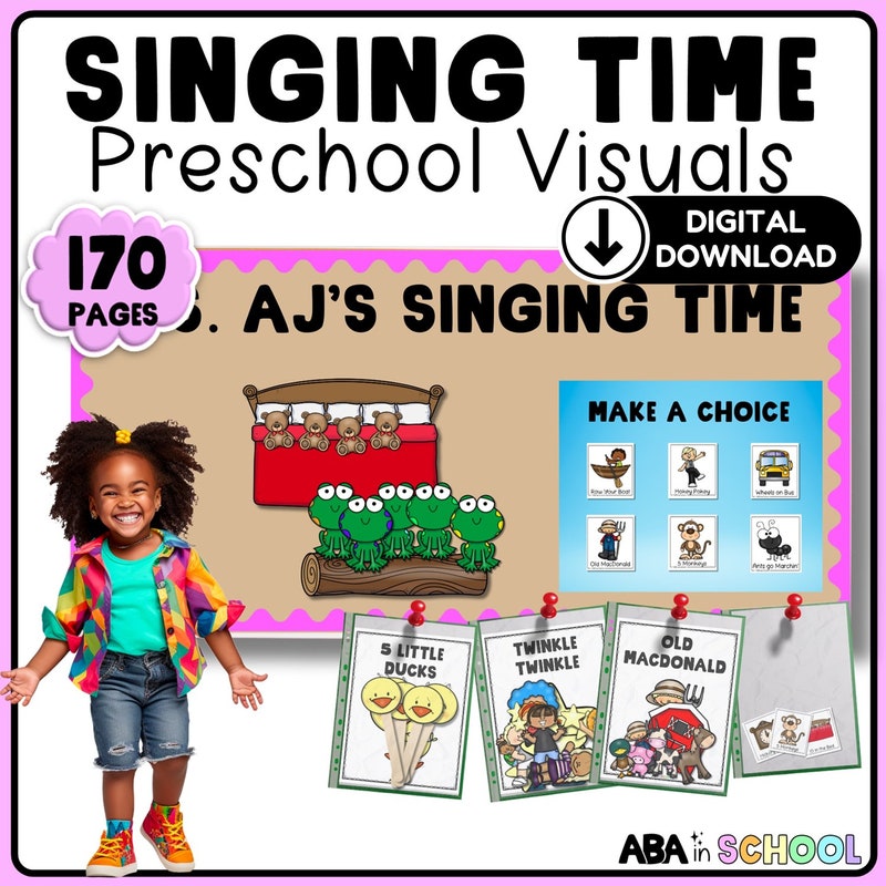 Preschool Visual Songs - Etsy