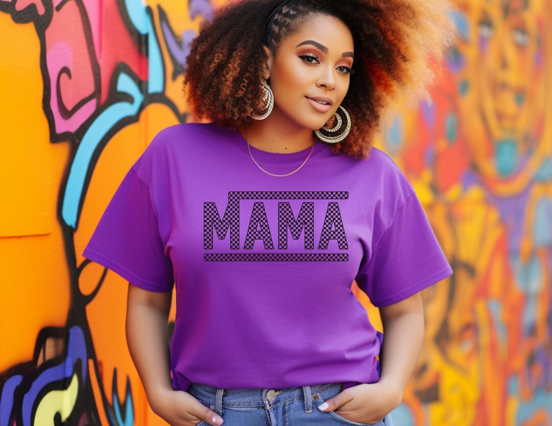 Checkered Mama SVG and PNG - Etsy