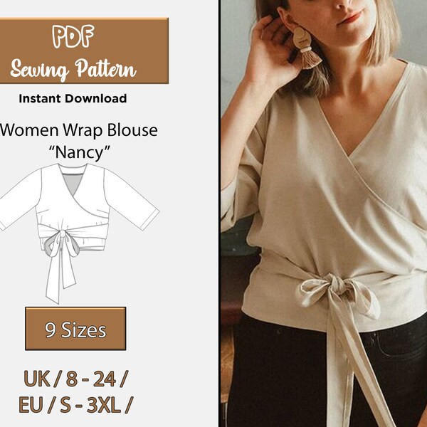 Wrap Top Pattern - Etsy