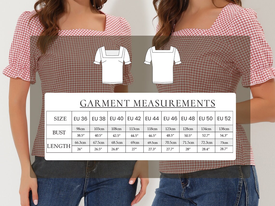 Sewing Top Pattern | Square Neck Blouse Sewing PDF Pattern | Summer Top ...