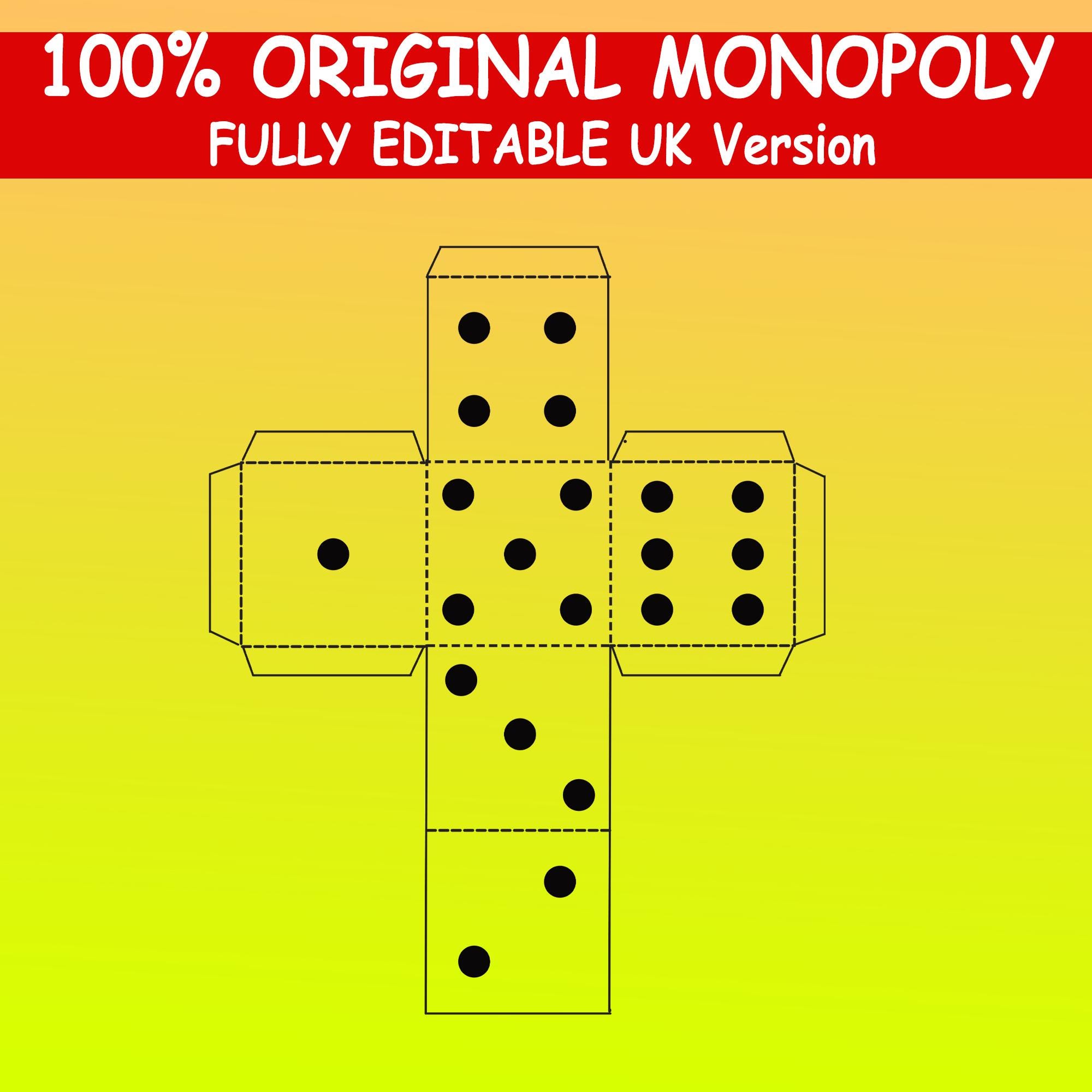 Monopoly 100% Original Editable Template, Game Night, Printable Game ...