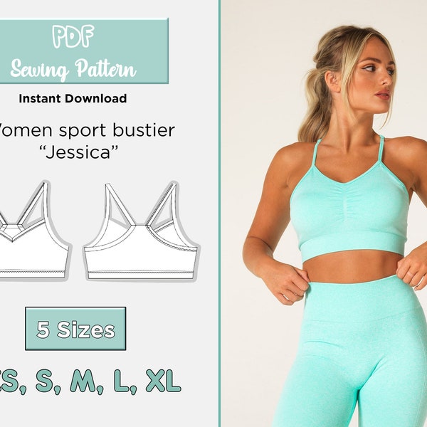 Bra Top Pattern - Etsy