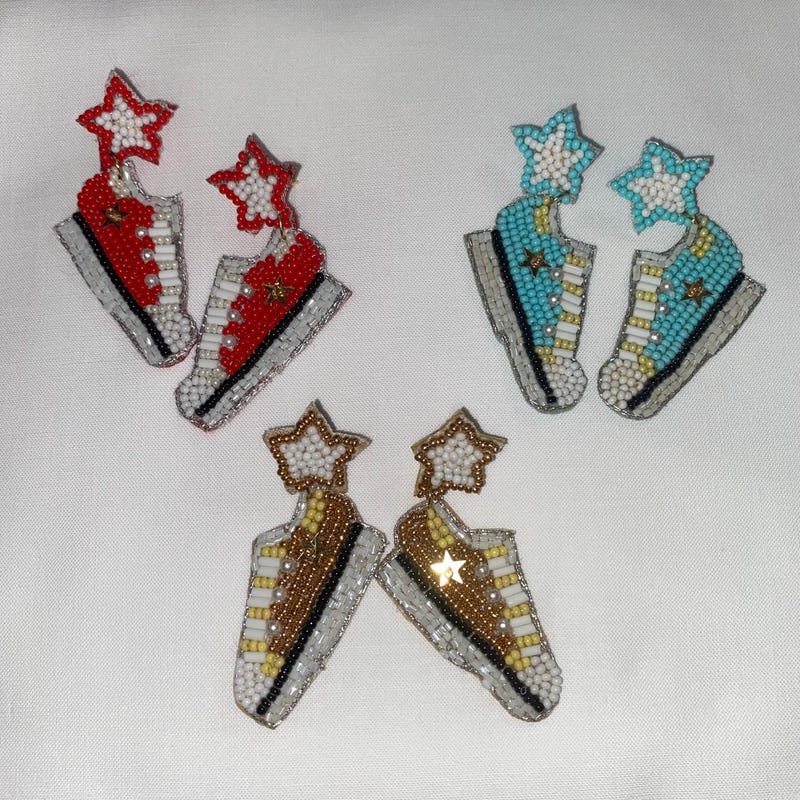 Studded Converse - Etsy