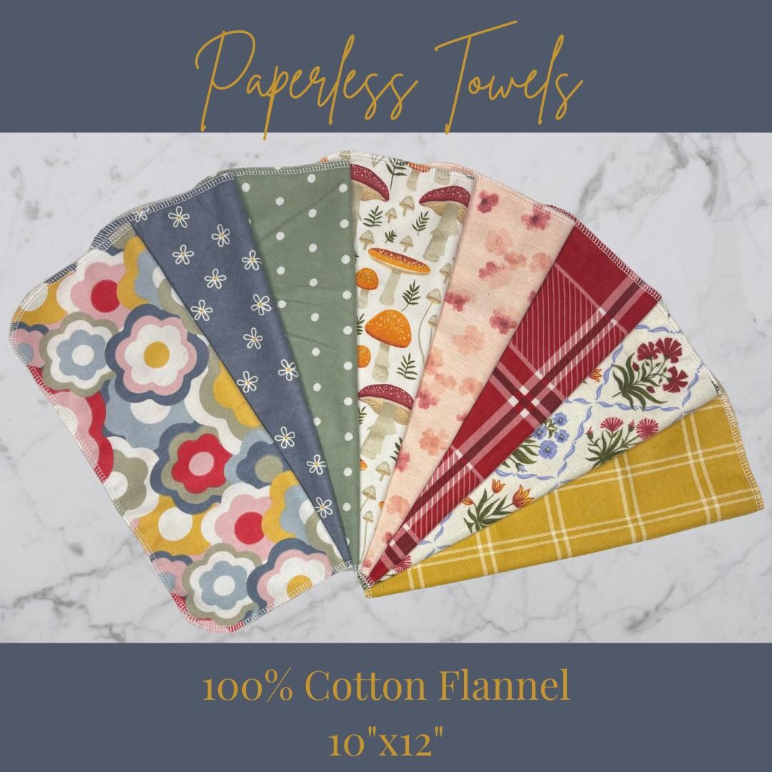 Reusable Paperless Paper Towels Variety 8 Pack Eco-friendly Earth ...