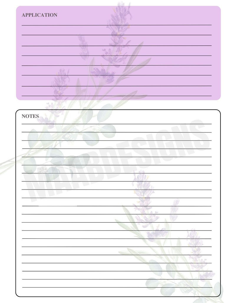 Printable Sermon Notes Page Bible Study Lavender Purple A4 A5 Letter ...