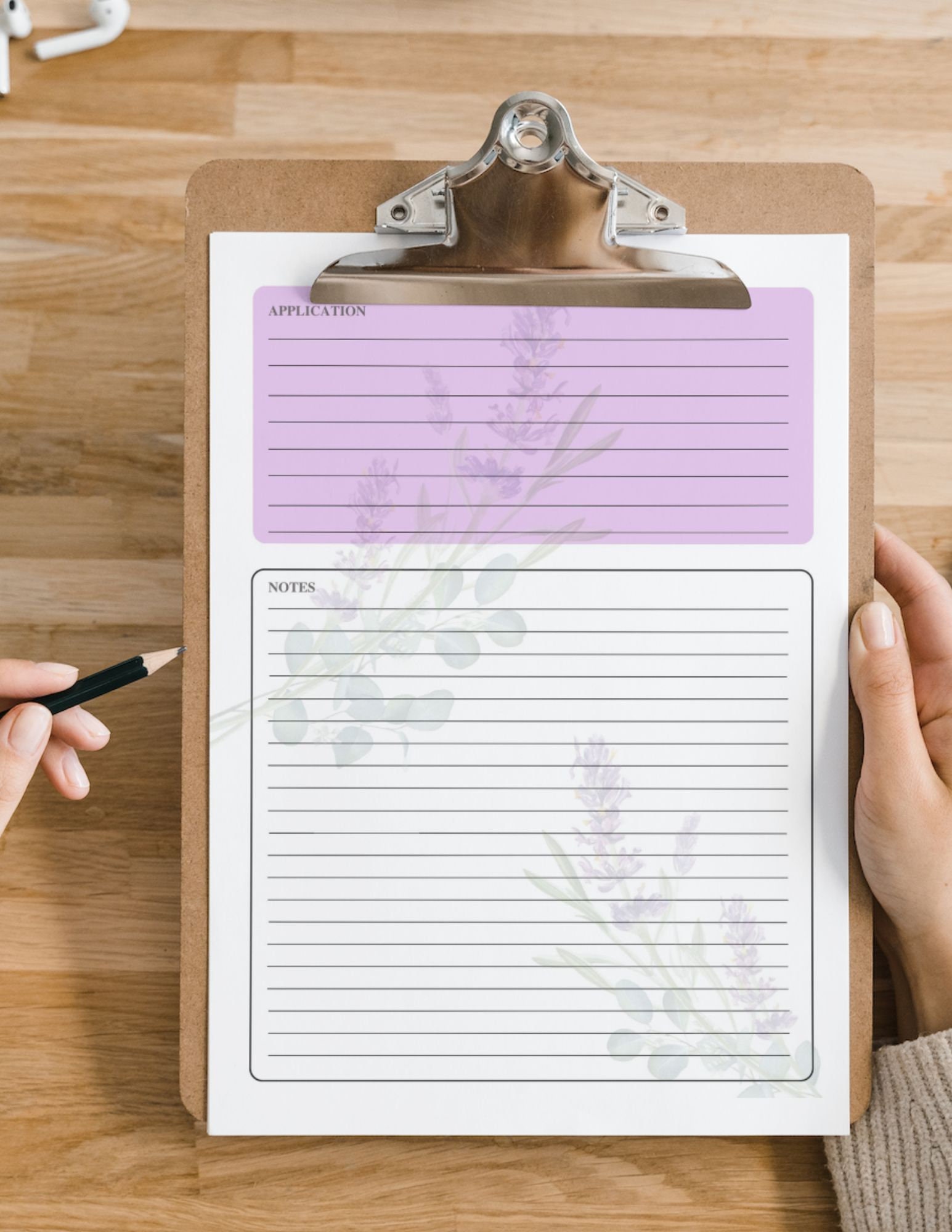 Printable Sermon Notes Page Bible Study Lavender Purple A4 A5 Letter ...