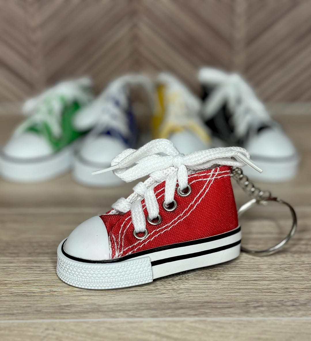 Tiny Sneaker Keychain Shoe Chucks Tennis Shoes Shoe Sneaks Key Chain ...