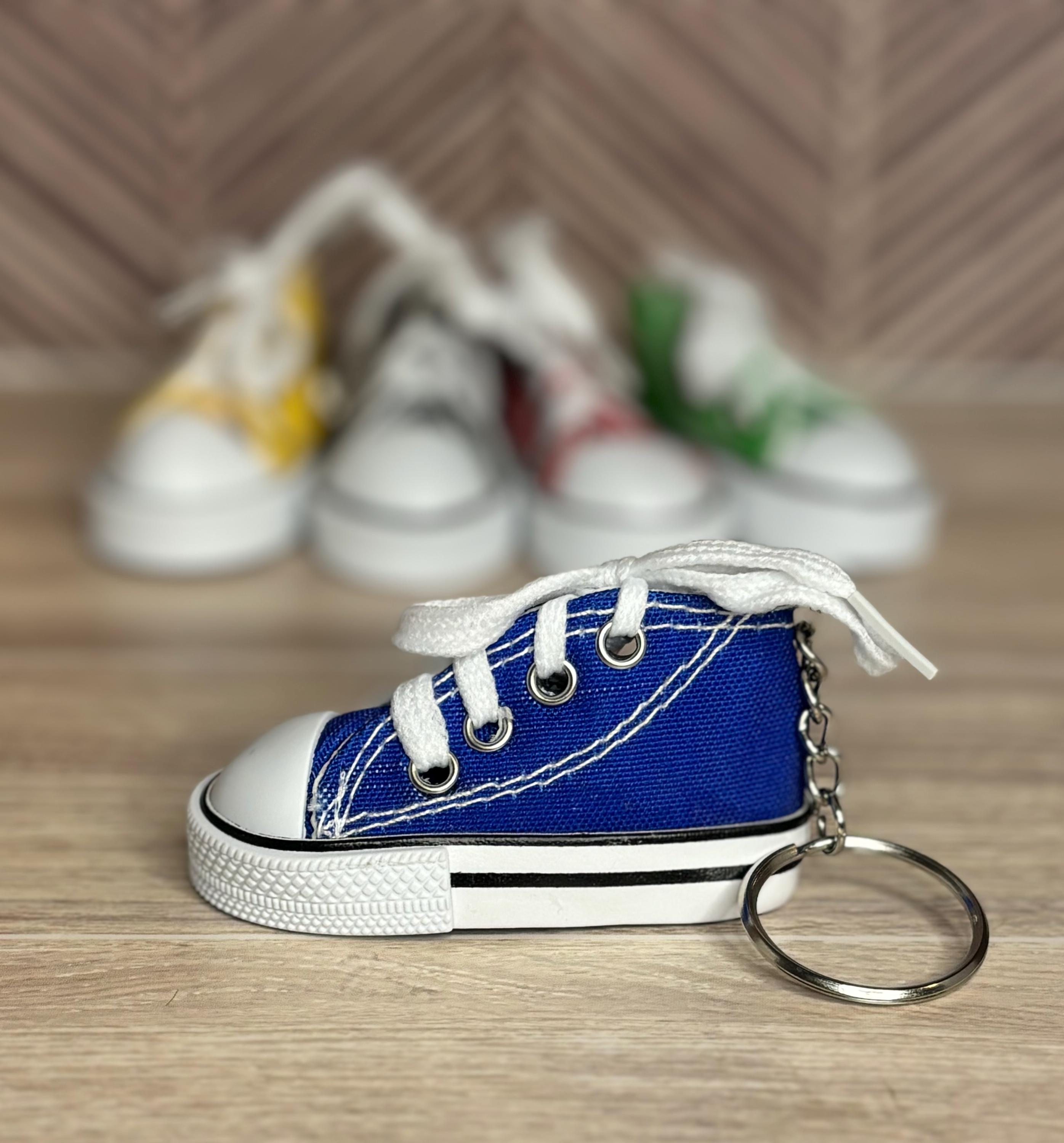 Tiny Sneaker Keychain Shoe Chucks Tennis Shoes Shoe Sneaks Key Chain ...