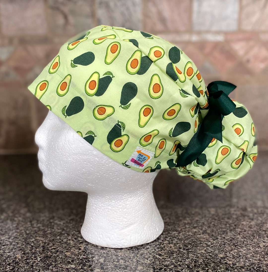 Surgical Ponytail Scrub Cap Hat Surgery Unisex Mens Womens Adjustable ...