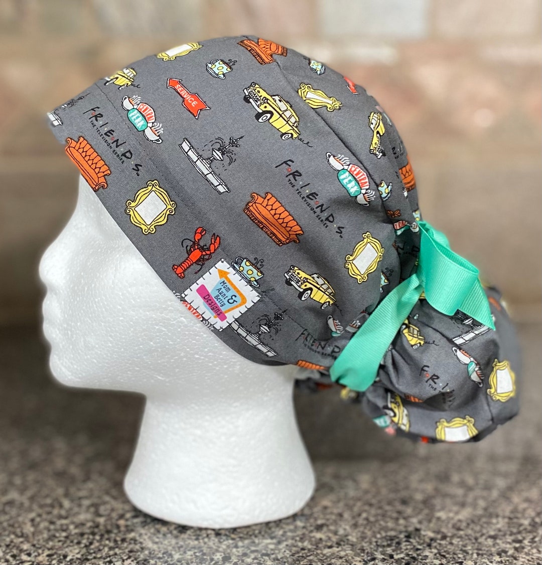 TV Show Surgical Ponytail Scrub Cap Hat Adjustable Womens Friend Frame ...