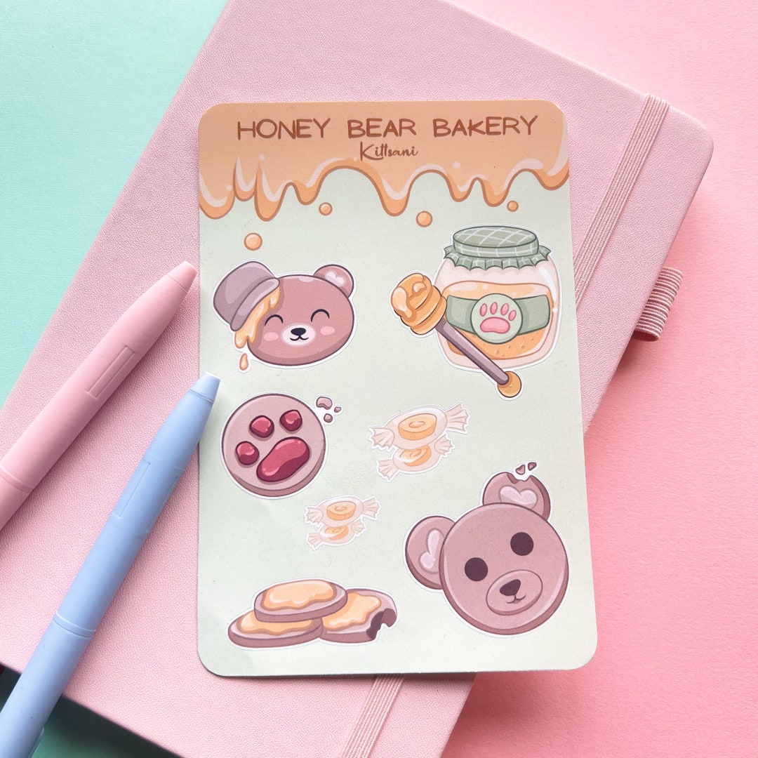 Honey Bear Bakery | Sticker Sheet - Etsy