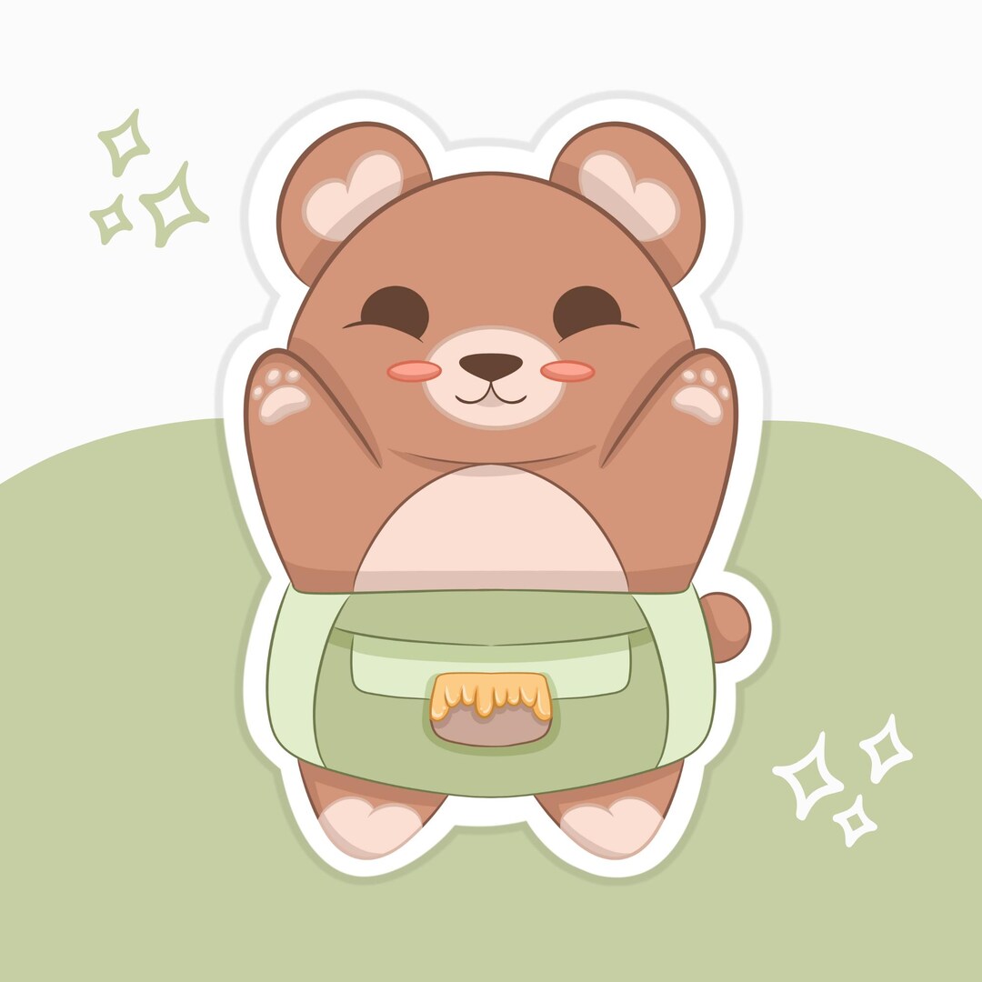 Honey Bear Bakery Sticker | Cute Sticker for Laptop, Journal, Water ...