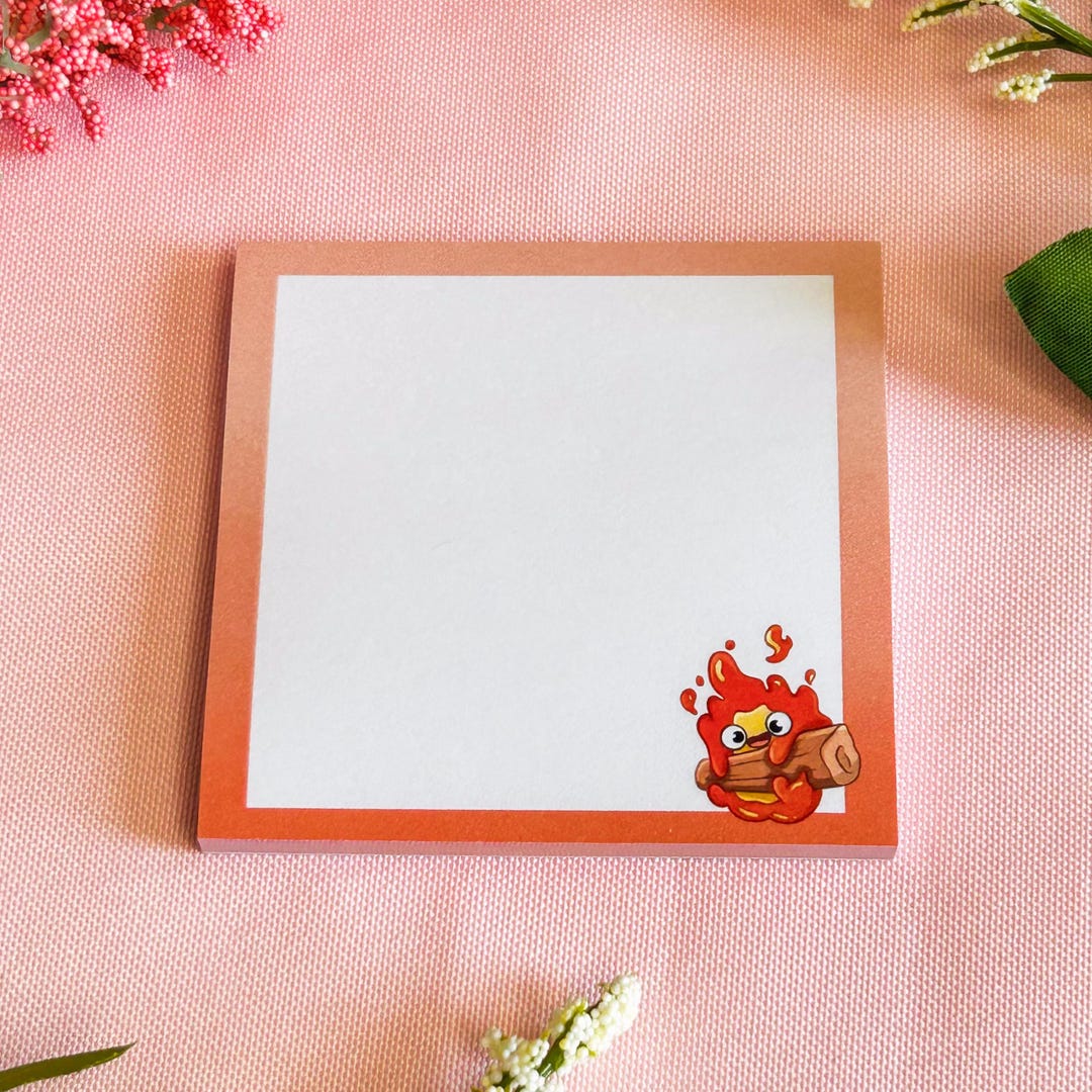 Calcifer Sticky Notes | Aesthetic Ghibli Studio Ghibli Sticky Notes for ...