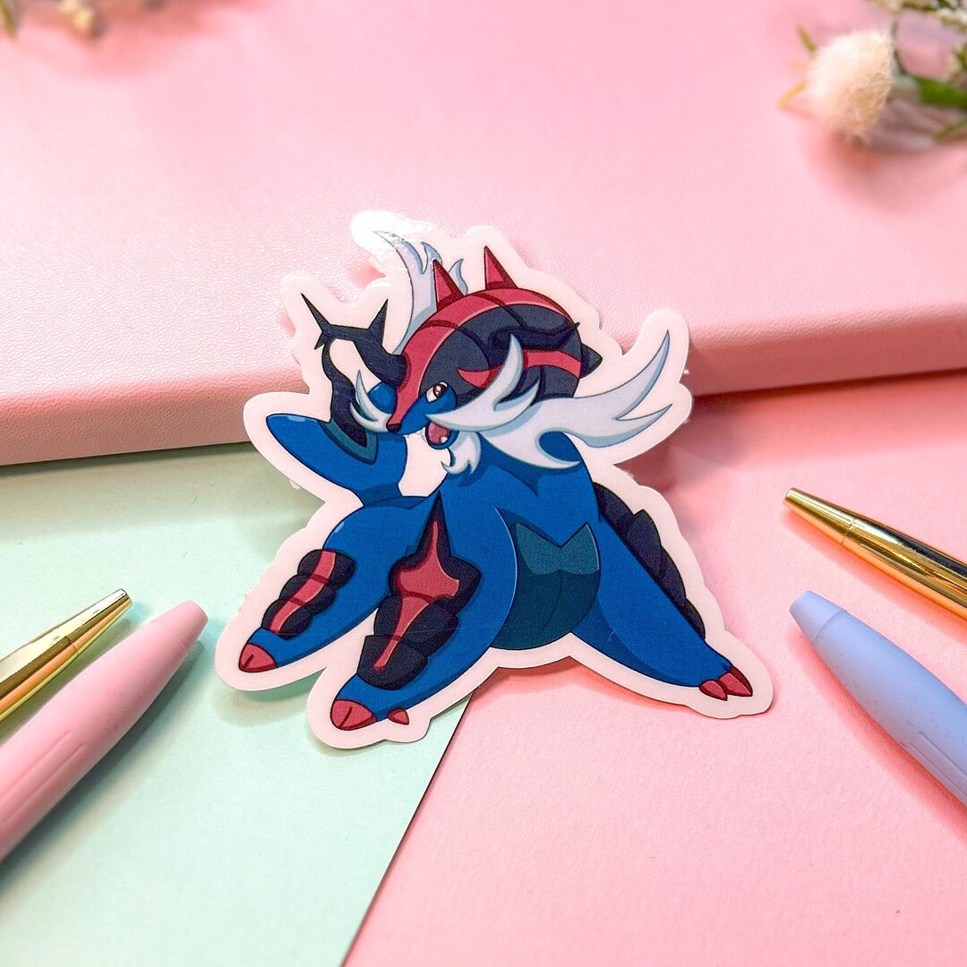 Hisuian Samurott Vinyl Sticker Pokémon Sticker for Laptop, Journal ...