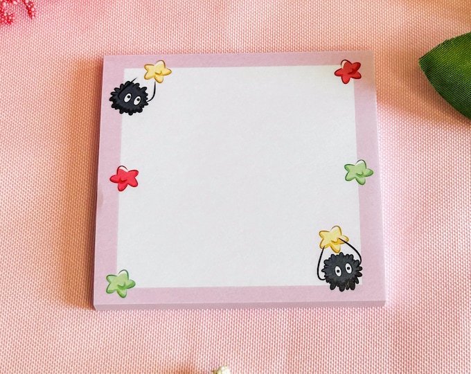 Soot Sprites Sticky Notes | Aesthetic Ghibli Studio Ghibli Sticky Notes ...