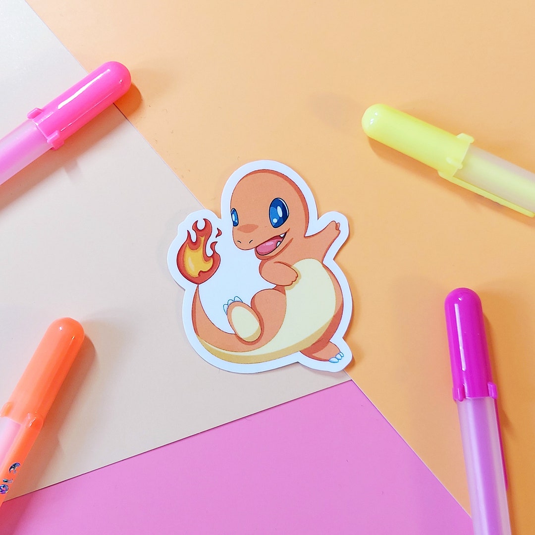 Charmander Vinyl Sticker Pokemon Sticker for Laptop - Etsy