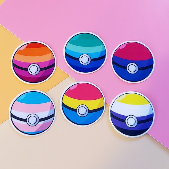 Pokemon Pride Pokeballs Pokemon Stickers for Laptop - Etsy