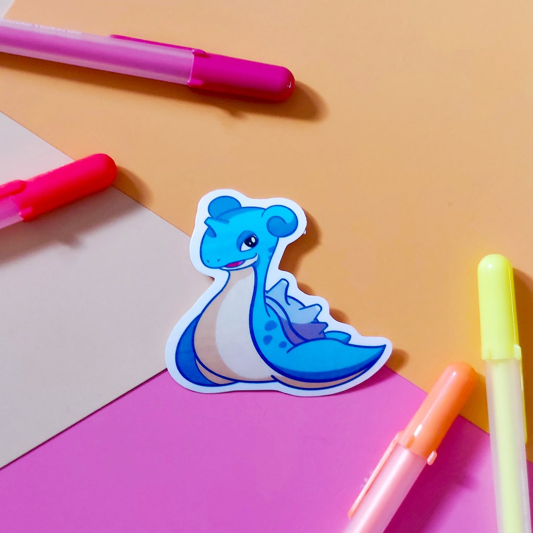 Lapras Vinyl Sticker Pokémon Sticker for Laptop Water - Etsy