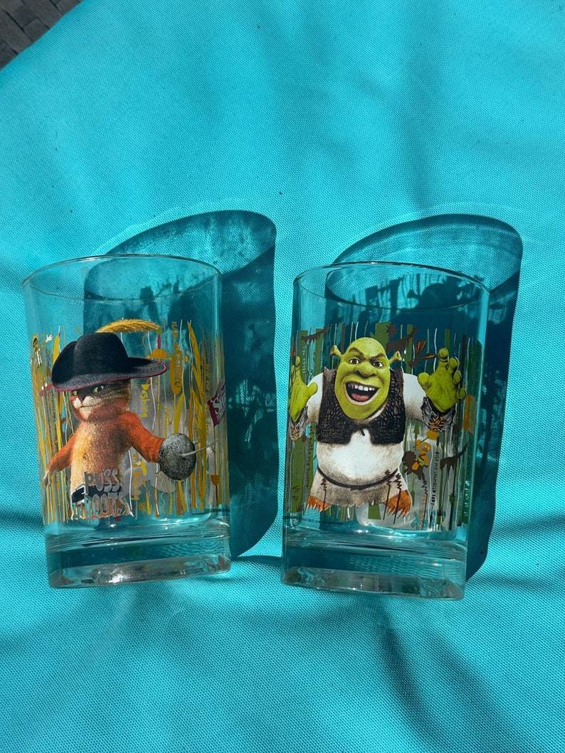 Shrek Themed Water Glasses, Set of 2 - Etsy