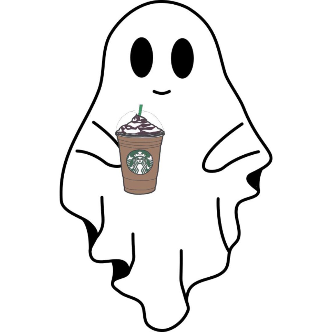 Ghost Drinks Halloween Aesthetic PNG - Etsy