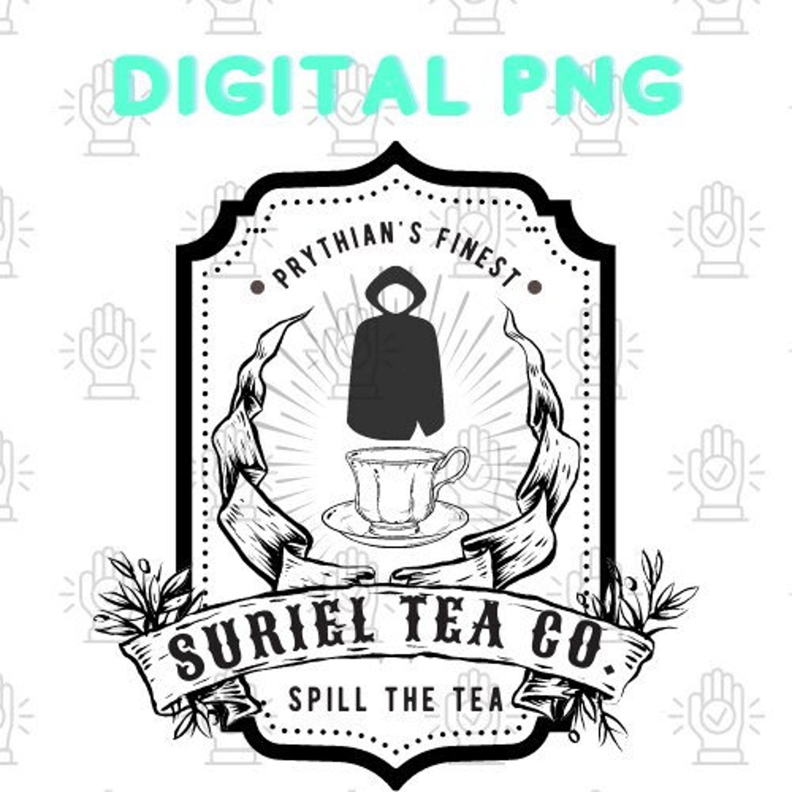 ACOTAR, Suriel Tea Design for Sublimation, PNG for Sublimation, Fayre ...