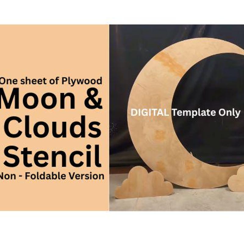 6ft Moon Template - Etsy