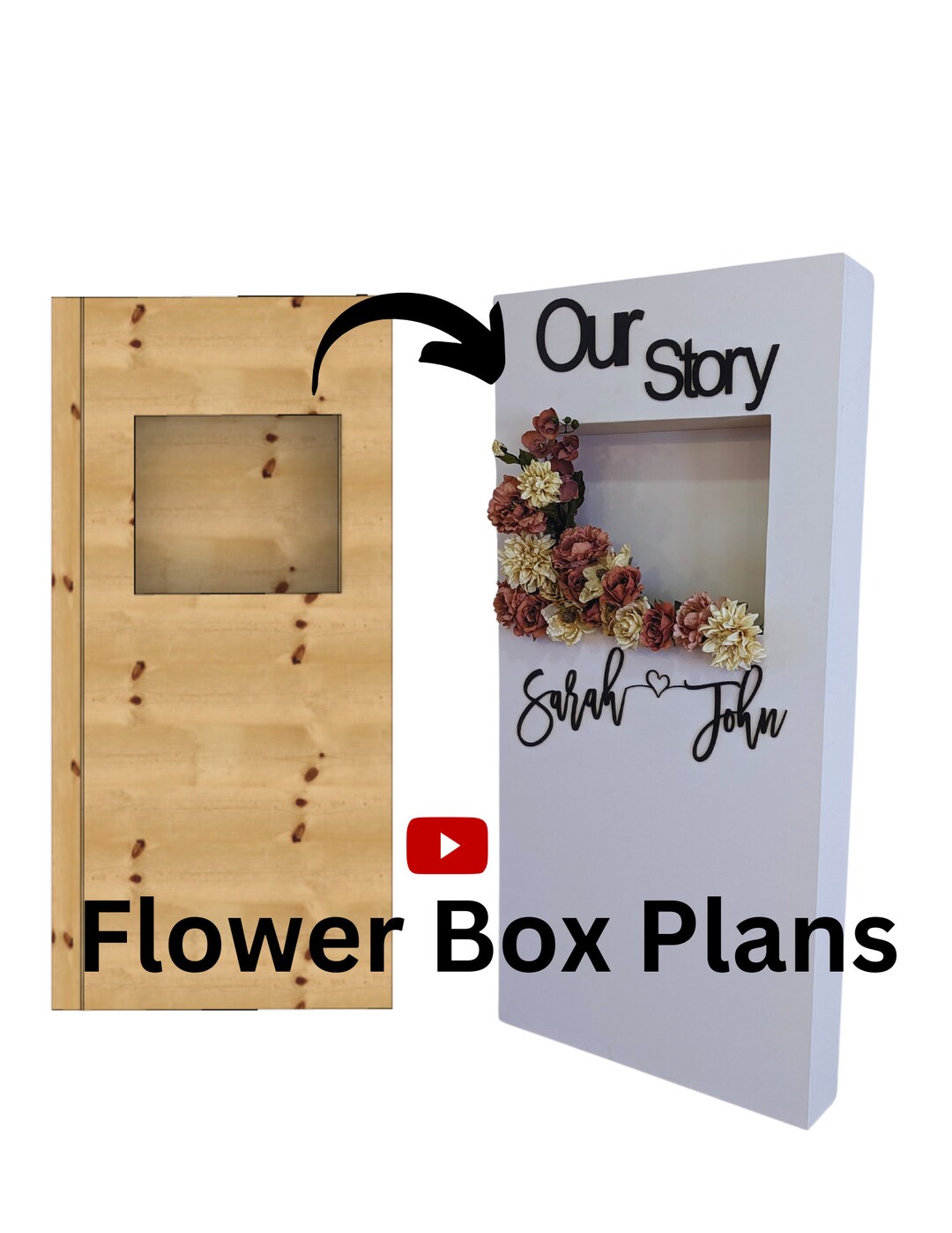 Flower Box Backdrop PLANS Directions With Measurements- DIGITAL ...