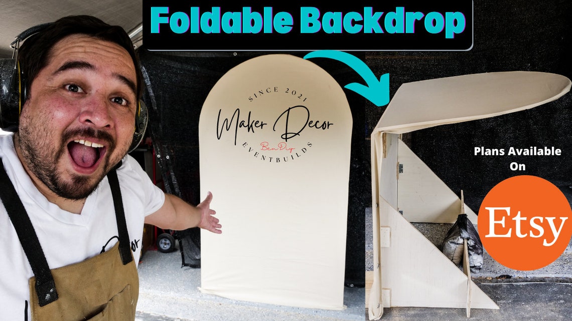 Foldable Backdrop PLANS With Measurements DIGITAL DOWNLOAD - Etsy