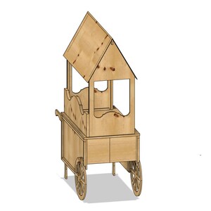 CNC Laser Candy Cart File (foldable) - Digital Download (this is Only a ...