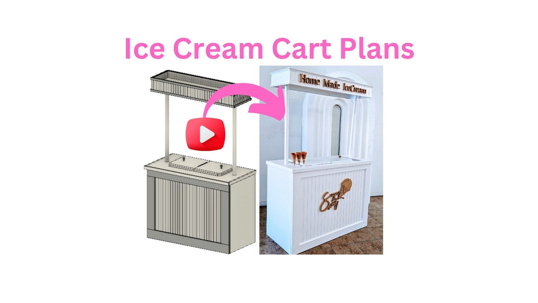 Ice Cream Cart PLANS With Measurements - DIGITAL DOWNLOAD (these Are ...