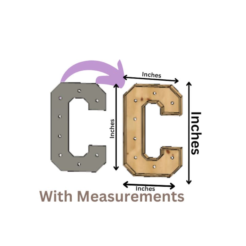 Marquee Letter C - Etsy