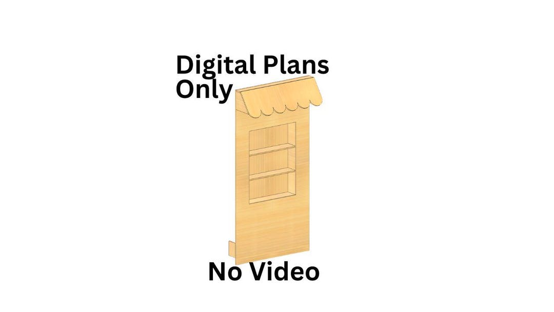 Treat Wall With Roof Backdrop PLANS - DIGITAL DOWNLOAD (these Are 0nly ...