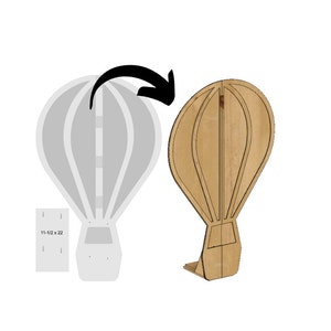 Moon & Hot Air Balloon PLANS With Measurements With Stencils- DIGITAL ...