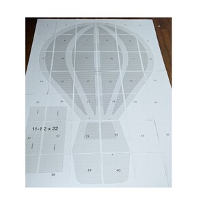 Moon & Hot Air Balloon PLANS With Measurements With Stencils- DIGITAL ...