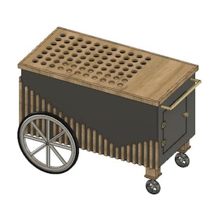 Shot Glass Cart (foldable) PLANS With Measurements - DIGITAL DOWNLOAD ...
