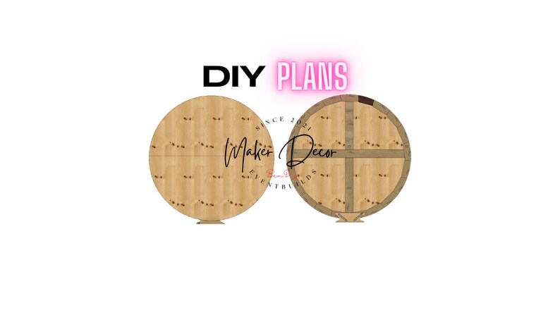 Circle Backdrop PLANS With Measurements DIGITAL DOWNLOAD - Etsy