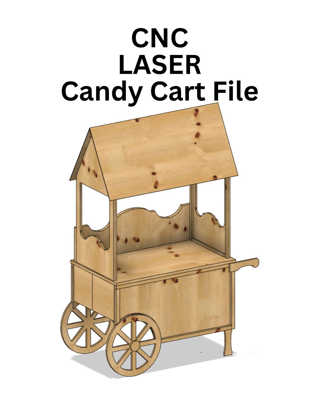 CNC Laser Candy Cart File (foldable) - Digital Download (this is Only a ...