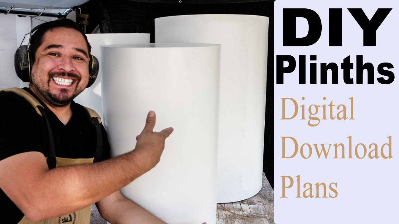 Plinths PLANS With Measurements - DIGITAL DOWNLOAD (these Are 0nly ...