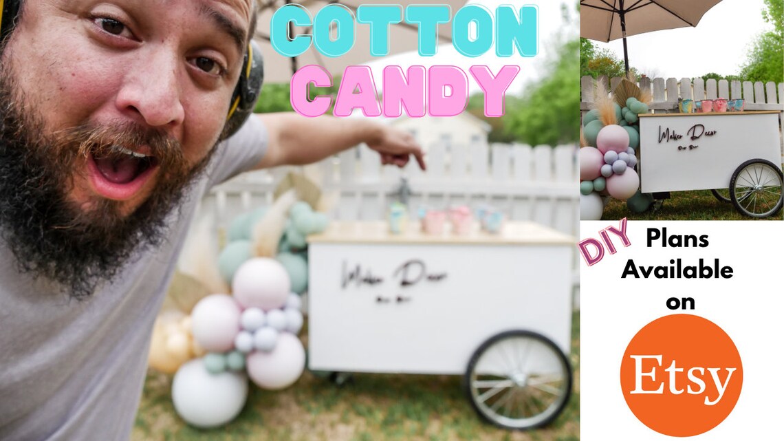 Candy Cart Trolley Style PLANS With Measurements - DIGITAL DOWNLOAD ...