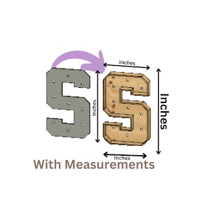 Marquee Package A-Z Letters Full Measurement Plans 4ft Tall Directions ...