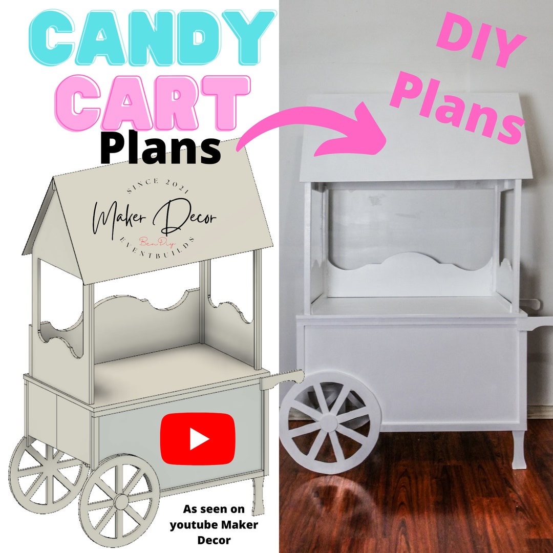 Candy Cart Traditional Style (foldable) PLANS With Measurements ...