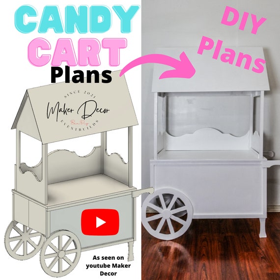 Candy Cart Traditional Style foldable PLANS With - Etsy