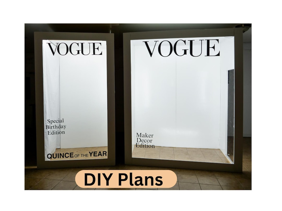 Magazine Photo Booth Backdrop PLANS With Measurements- DIGITAL DOWNLOAD (these Are Only Plans on ...
