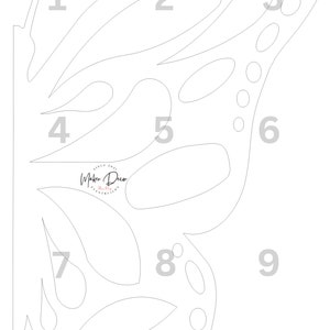 Butterfly Stencil 36 Inch and 48 Inch Tall Downloadable PDF Stencil ...
