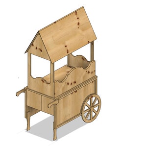 CNC Laser Candy Cart File (foldable) - Digital Download (this is Only a ...