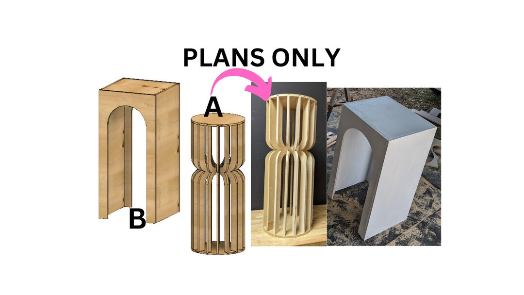 Plinth Prop Table Decoration- DIGITAL DOWNLOAD (these Are Only Plans on ...