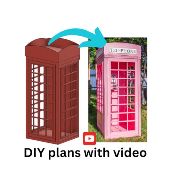 Vintage Phone Booth - Etsy